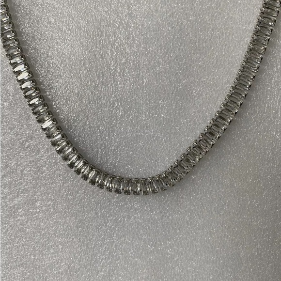 Jewelry | Baguette Diamond Cz Tennis Chain New 13 Inches Plus 3 Inch ...